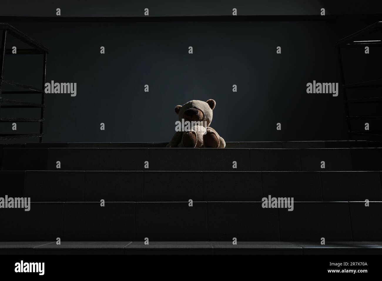 Teddy bear on stairs hi-res stock photography and images - Alamy