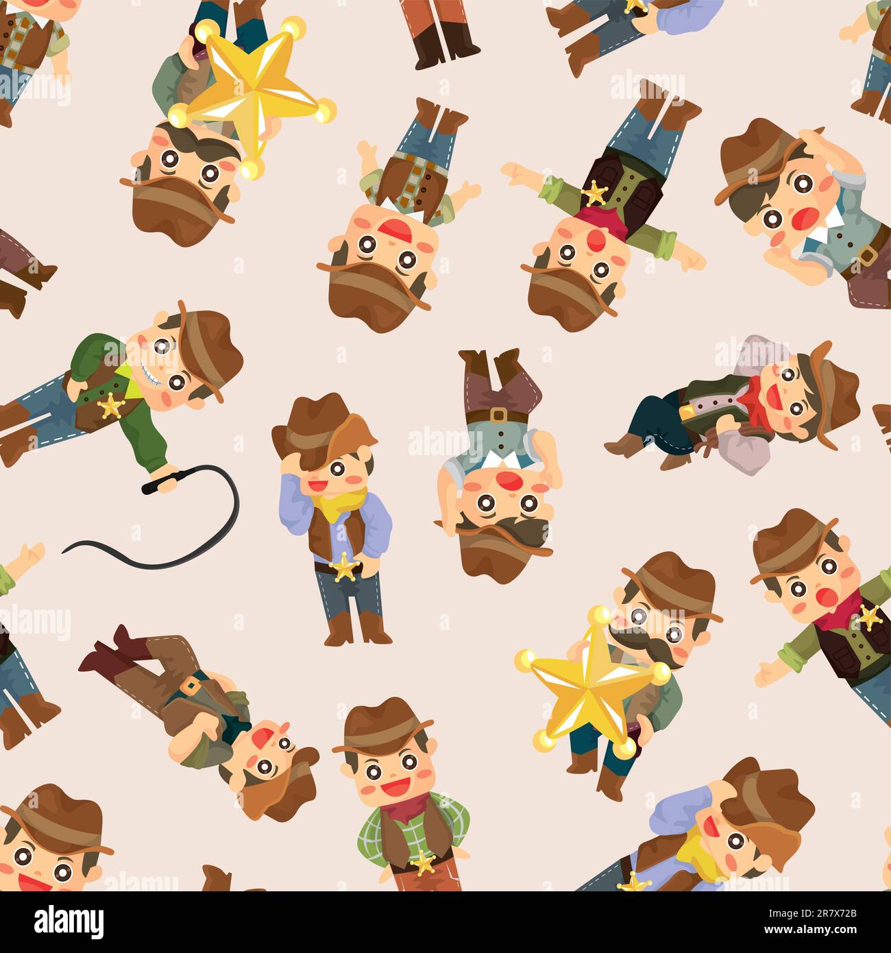 Cowboy hat pattern hi-res stock photography and images - Alamy