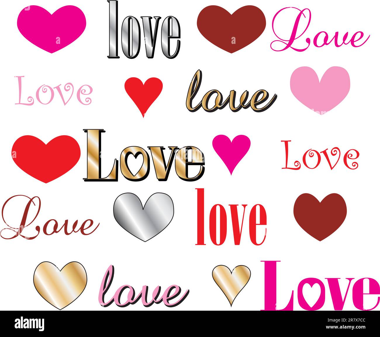 Cursive heart hi-res stock photography and images - Alamy