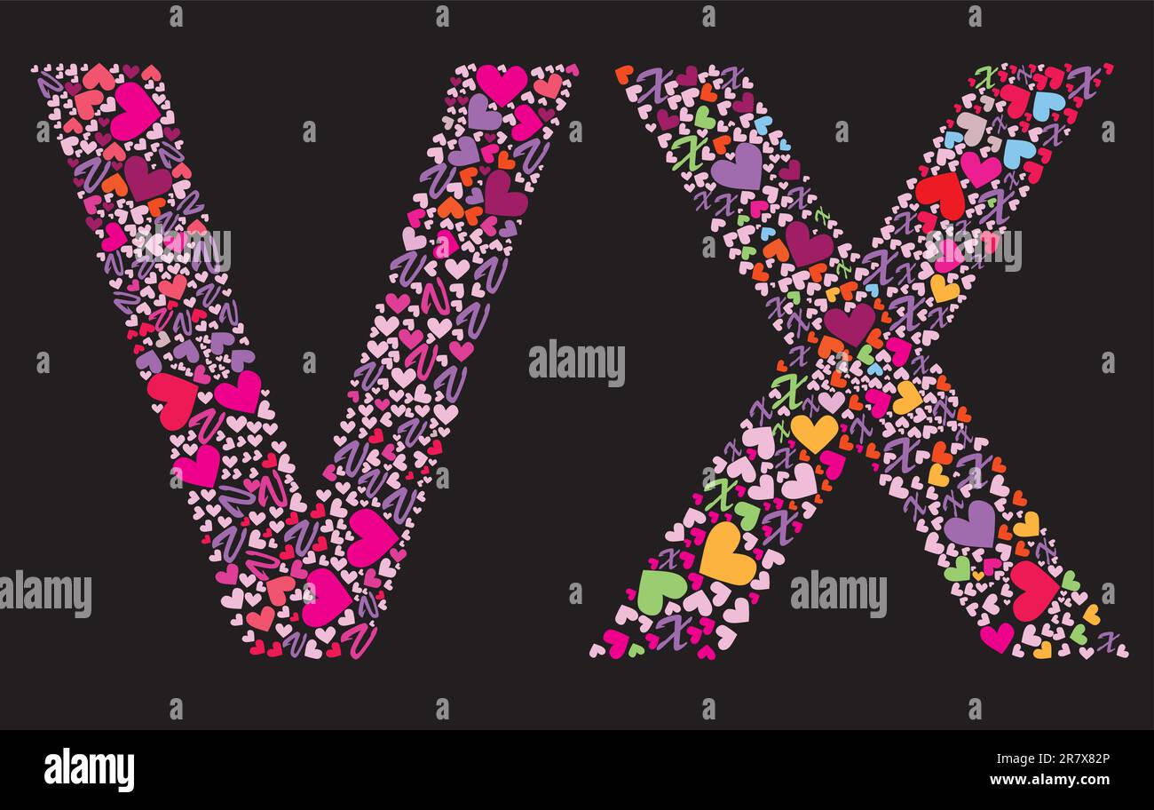 Alphabet V In Heart Wallpapers