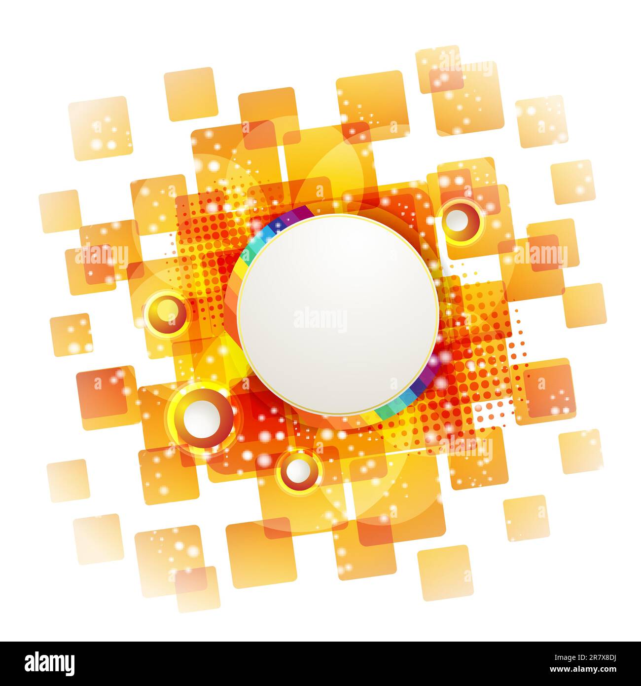 Square background with circles on white Stock Vector Image & Art - Alamy