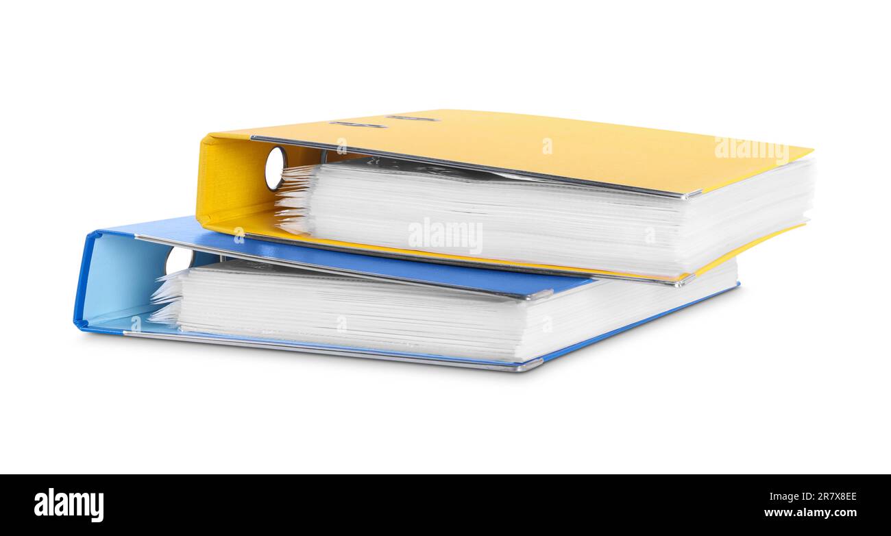 Two bright office folders hi-res stock photography and images - Alamy