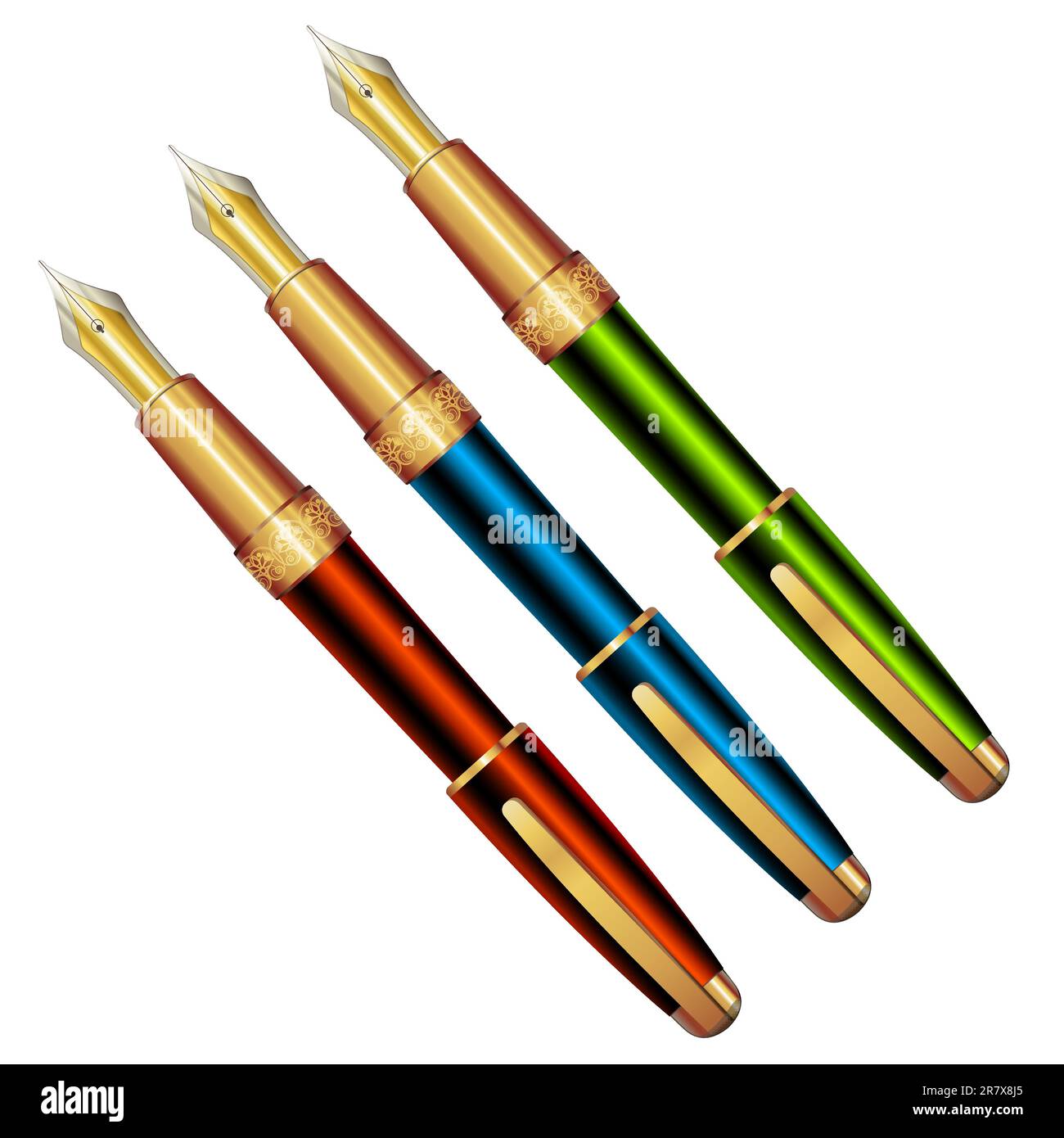 Red and blue writing Stock Vector Images - Alamy