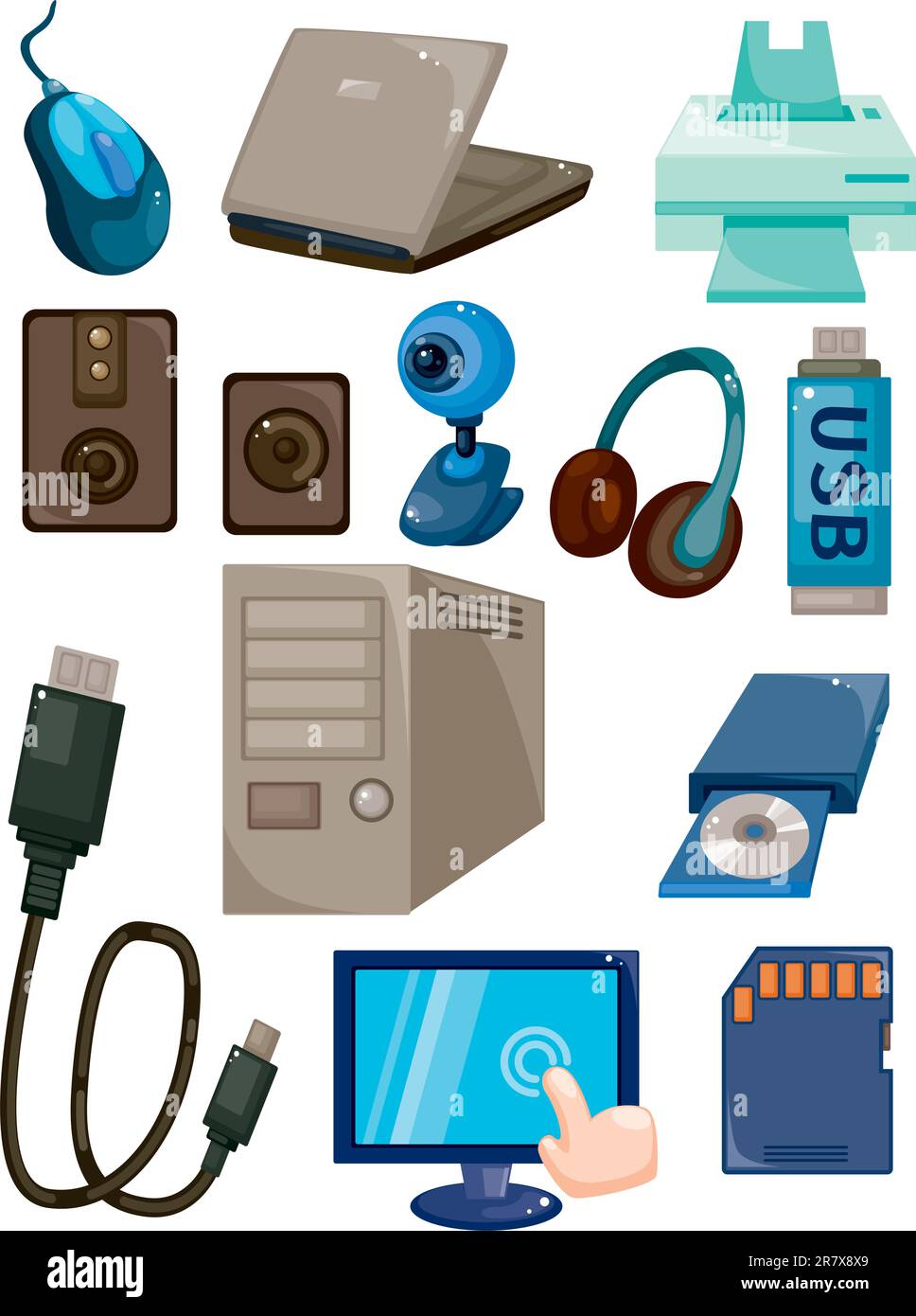 cartoon computer icon Stock Vector Image & Art - Alamy