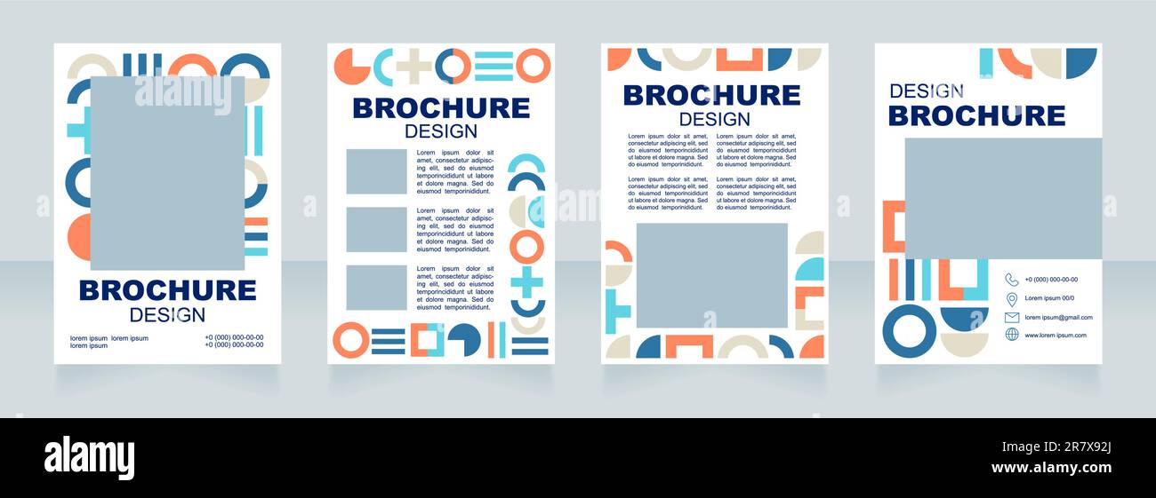 Digital illustration course blank brochure layout design Stock Vector ...