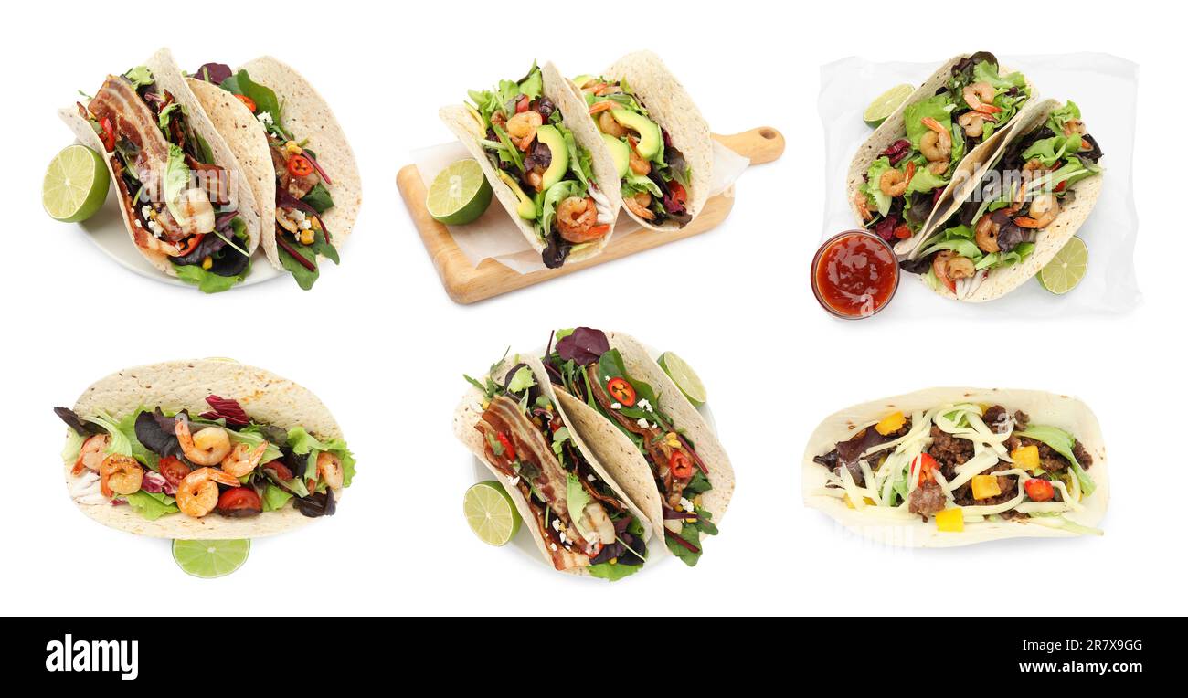 Tacos collage hi-res stock photography and images - Alamy
