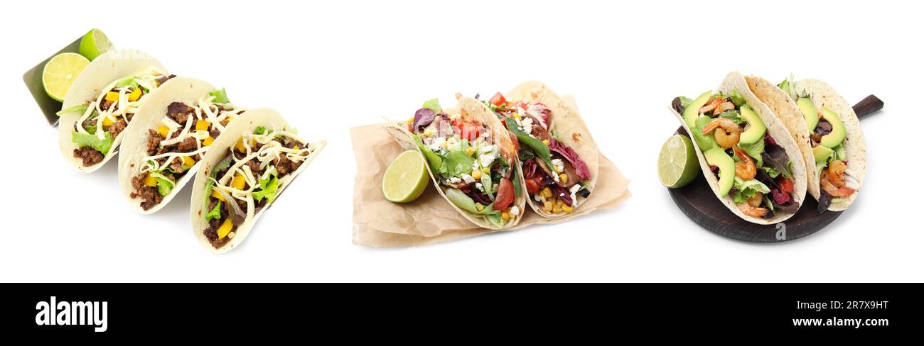 Tacos collage hi-res stock photography and images - Alamy