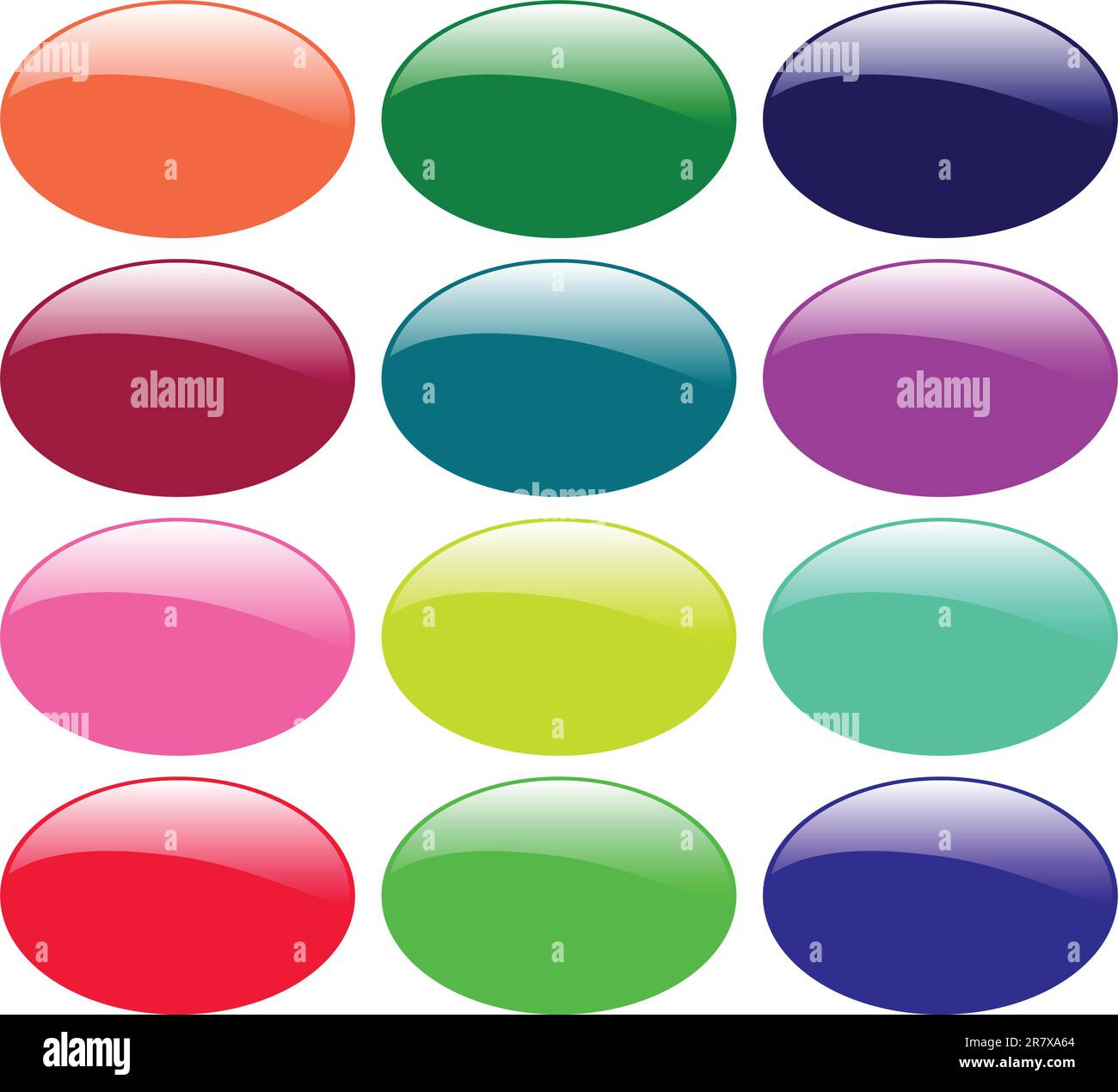 Collection of buttons - vector Stock Vector Image & Art - Alamy