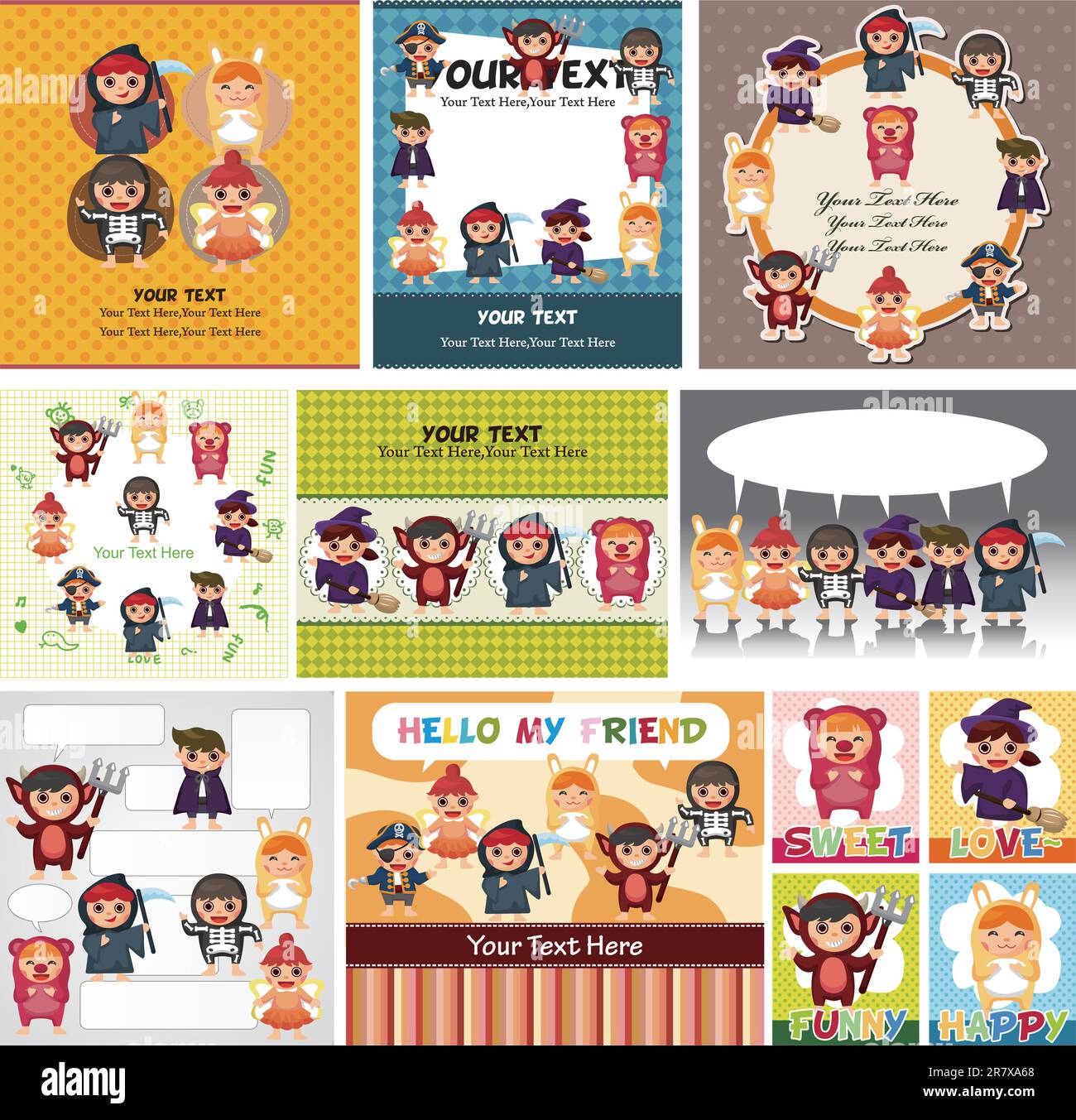 Rabbit christmas costume Stock Vector Images - Alamy