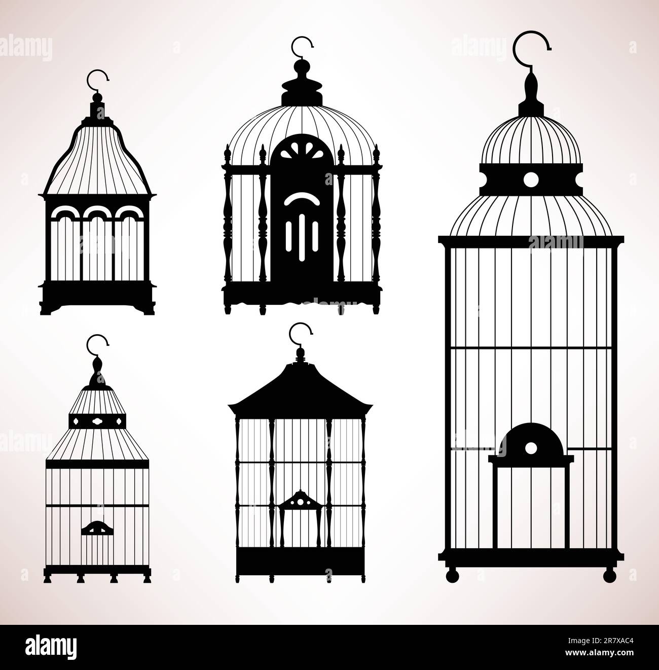 Traditional bird cage Stock Vector Images - Alamy