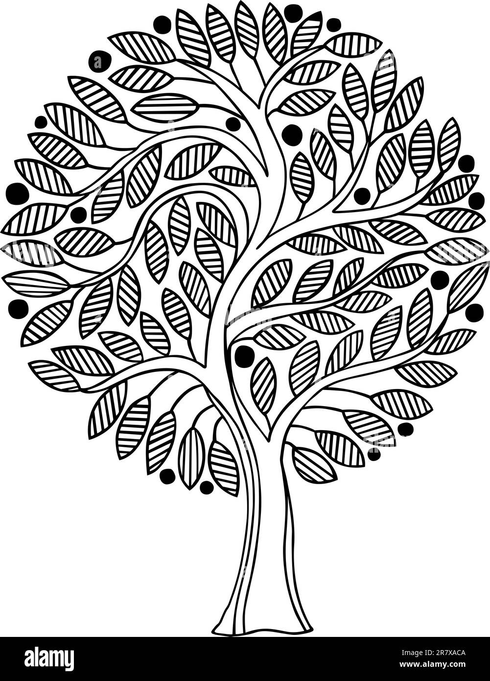 Abstract Tree View Stock Vector Images Alamy