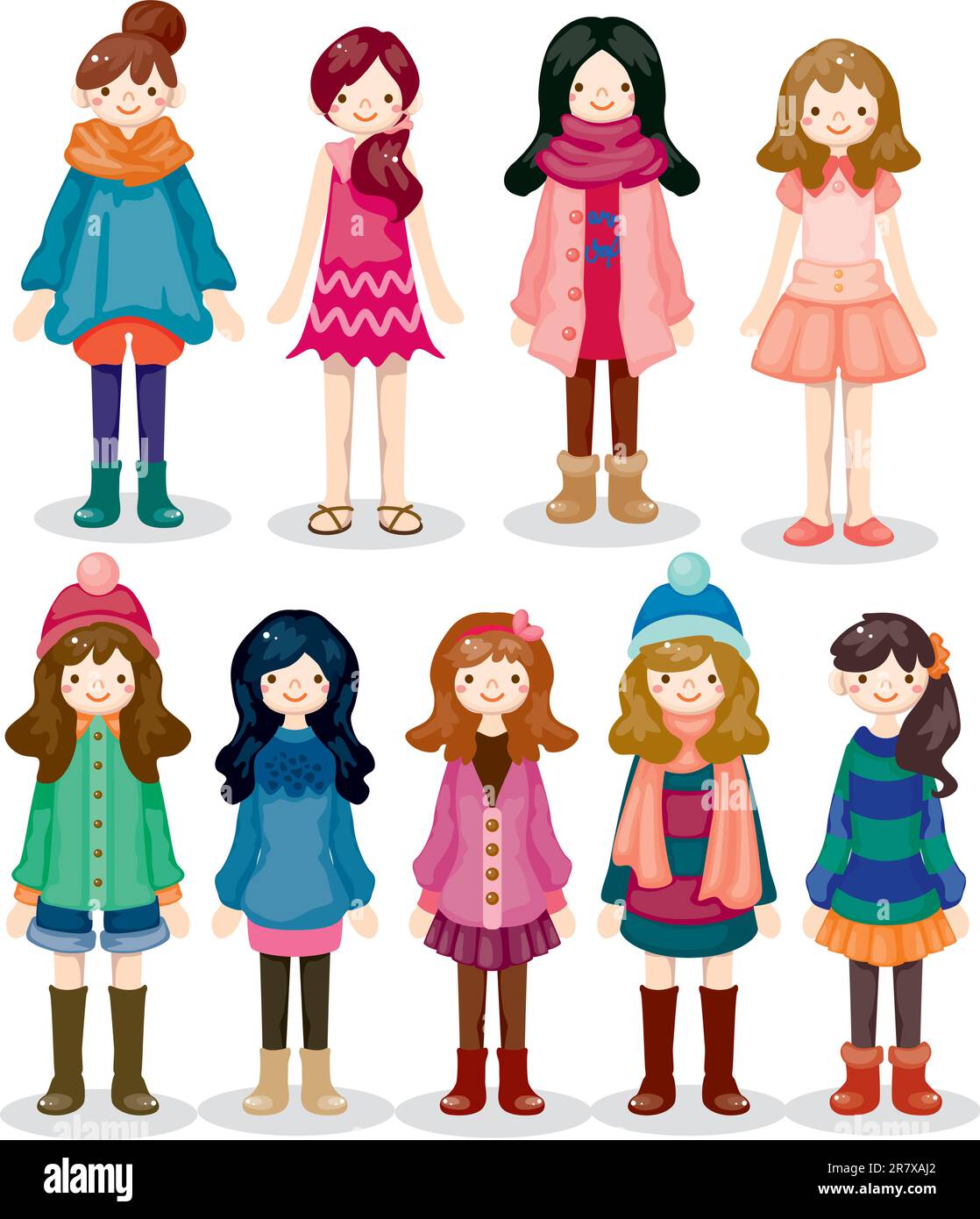 cartoon girl icon Stock Vector Image & Art - Alamy
