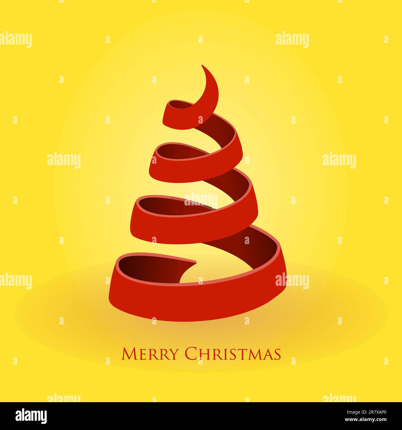 Illustration of a seasonal card inspired by Christmas decorations and ...