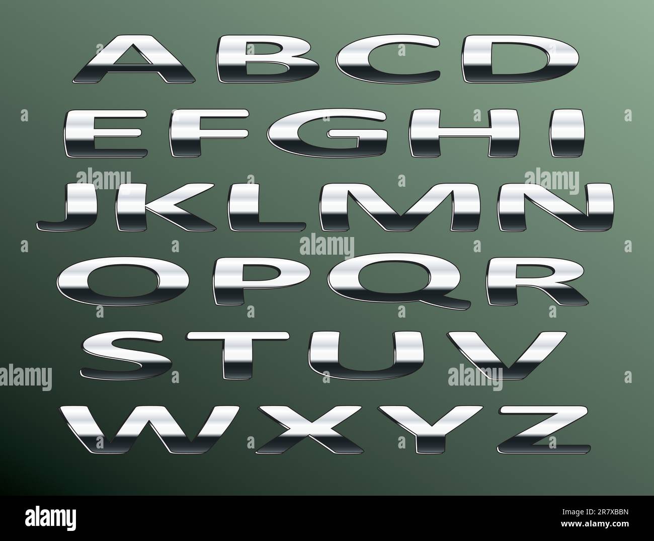 Chrome alphabet hi-res stock photography and images - Alamy