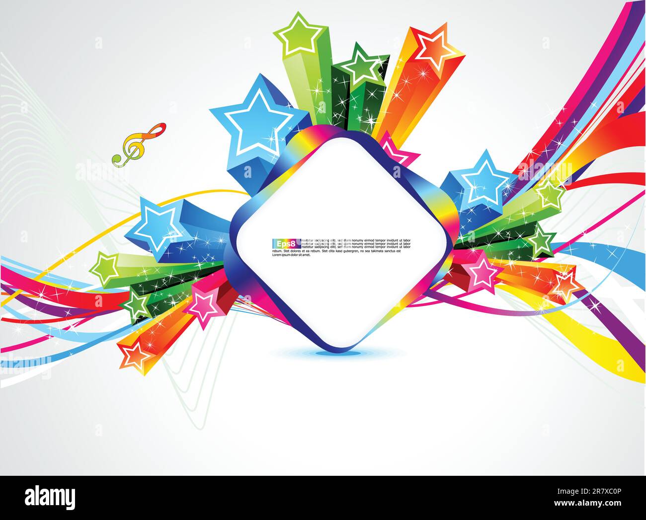 abstract colorful wave background vector illustration Stock Vector ...