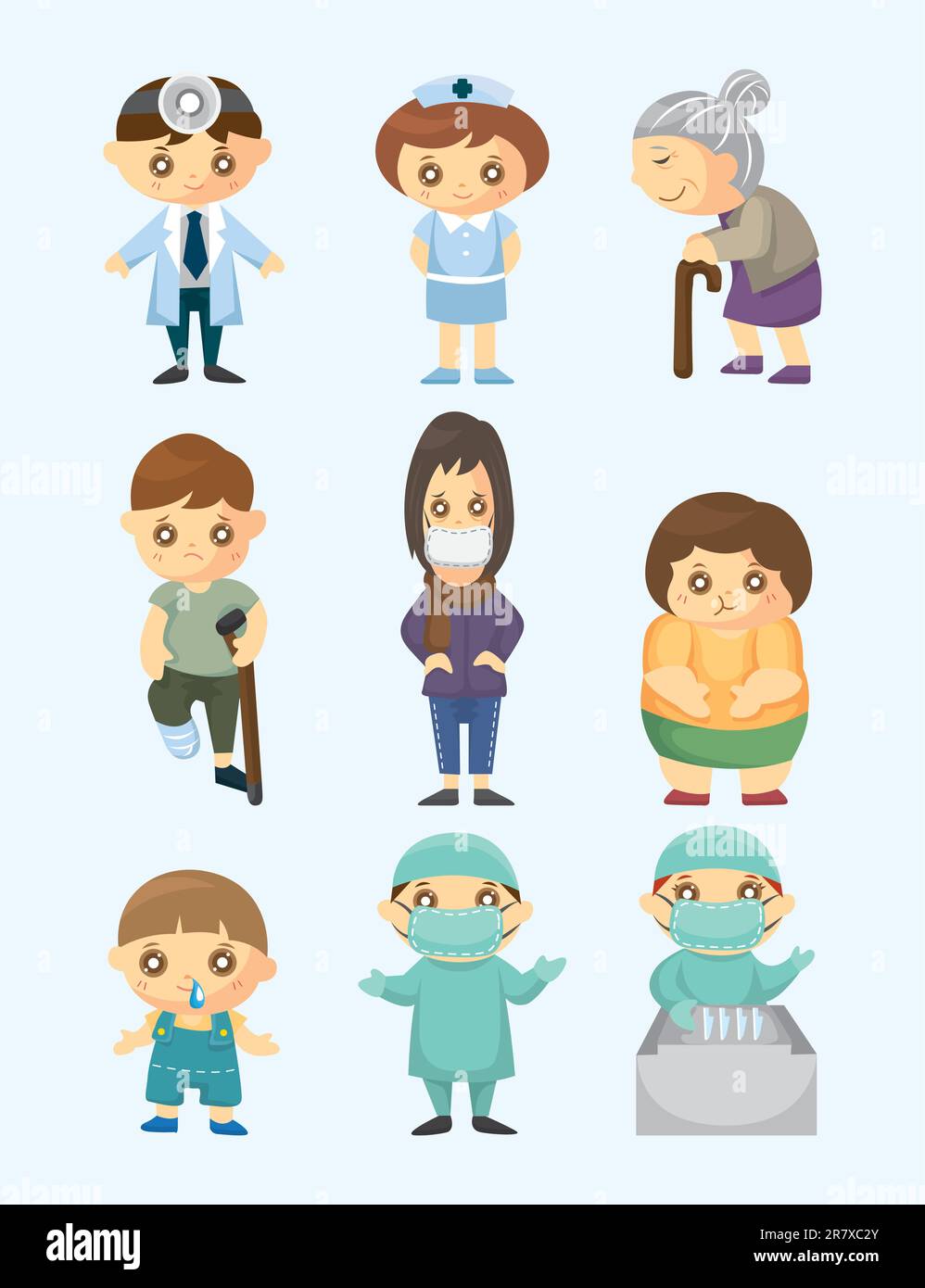 Nurse doctors man patient Stock Vector Images - Alamy