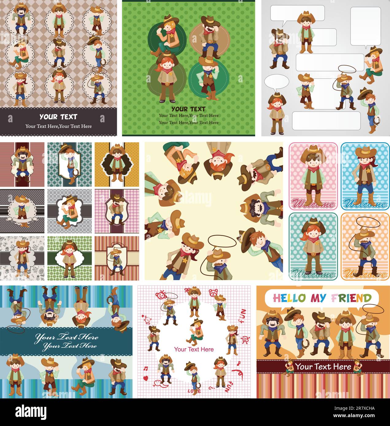 Vintage kid cowboy hi-res stock photography and images - Alamy