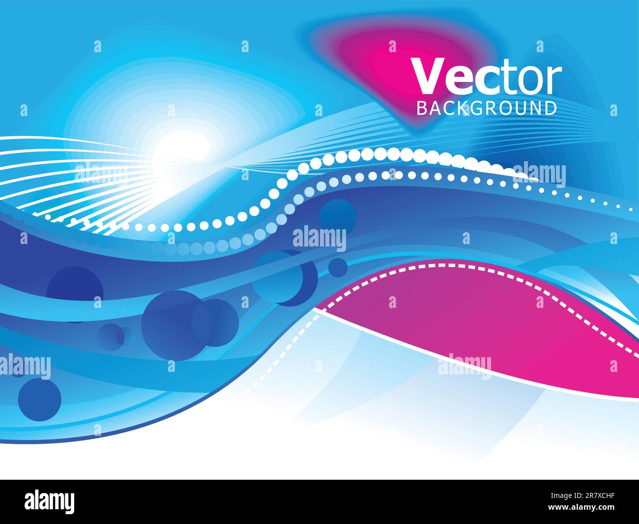 abstract blue based background template vector illustration Stock ...