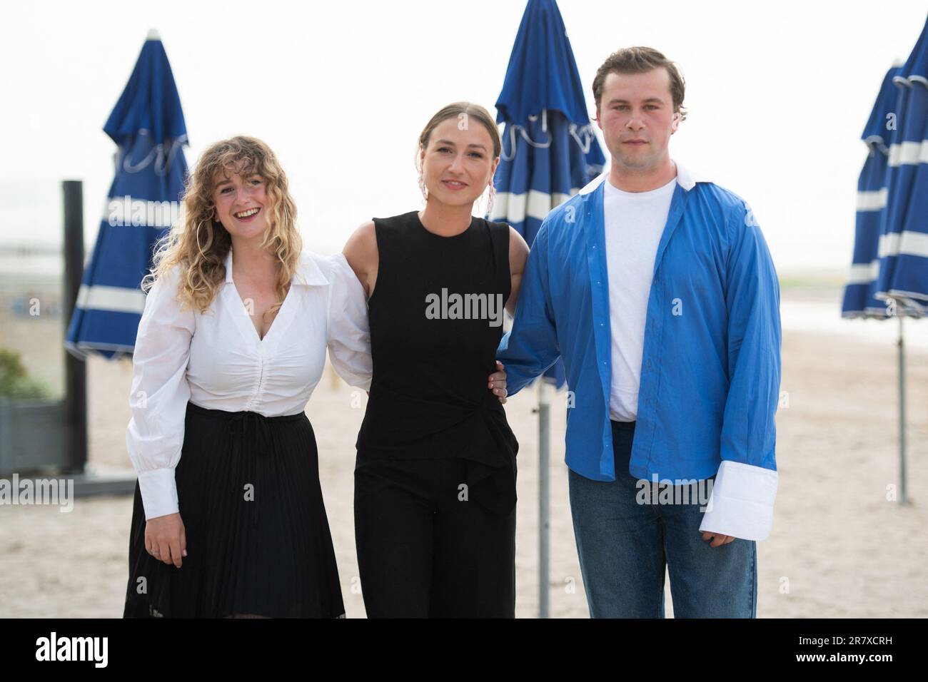 Cabourg, France. 17th June, 2023. Elise Amblard, Jeanne Hurt and Leo ...