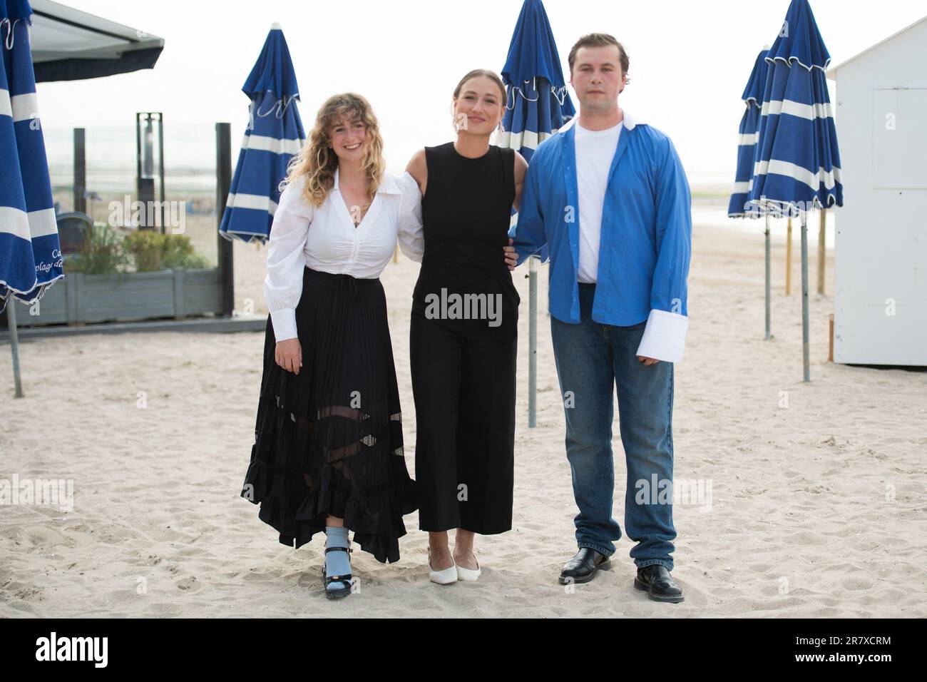 Cabourg, France. 17th June, 2023. Elise Amblard, Jeanne Hurt and Leo ...