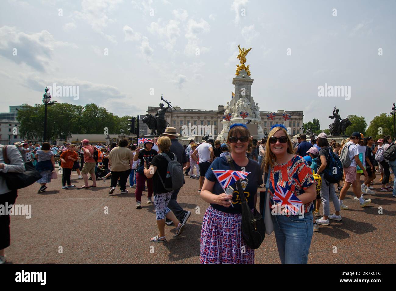 London, UK, 17th June 2023, The crowds gathered after a slow start on ...