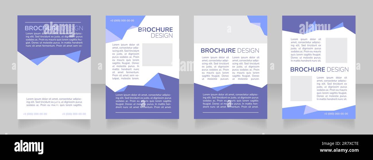 School-style course promo blank brochure layout design Stock Vector ...