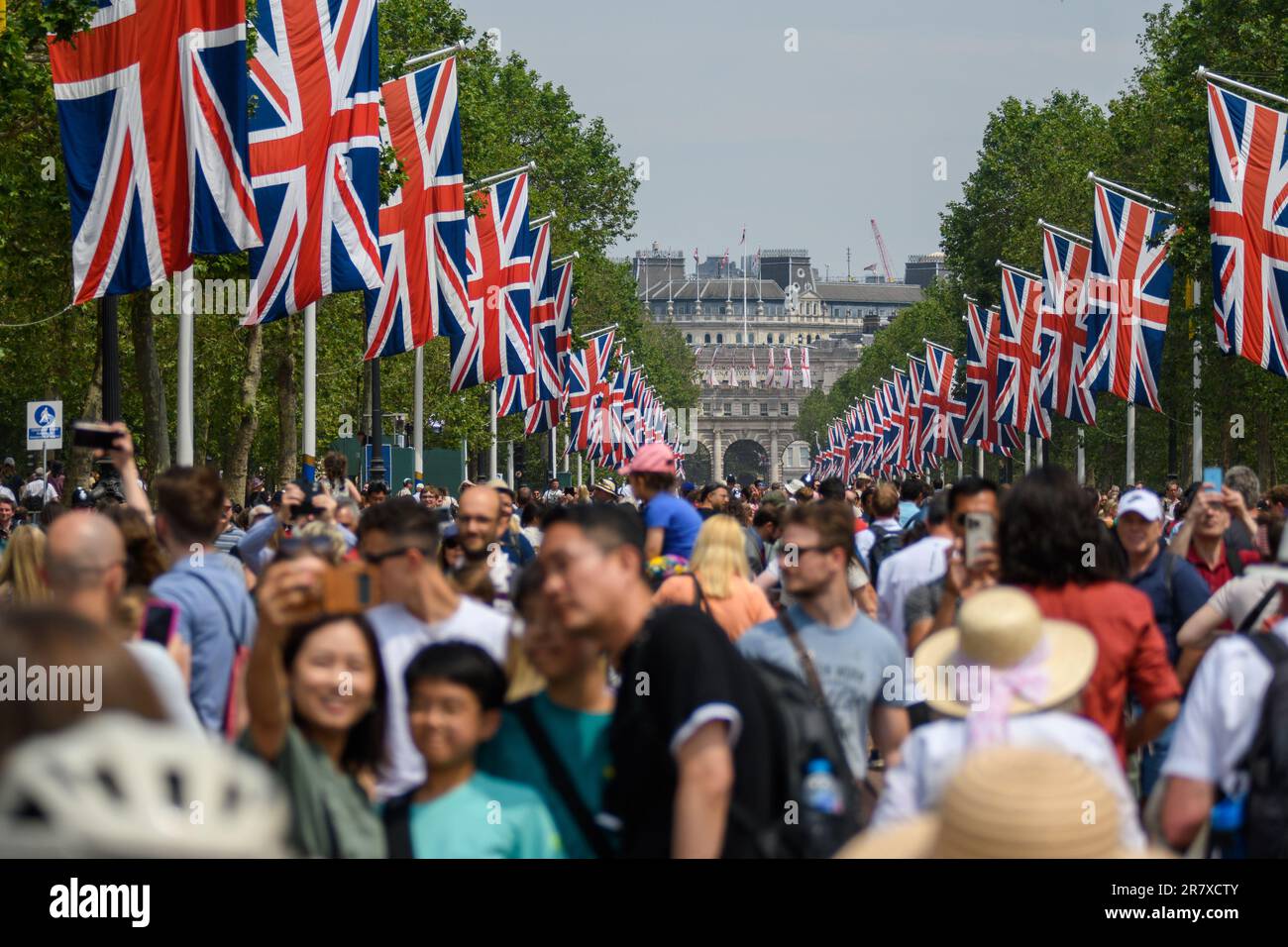 London, UK, 17th June 2023, The crowds gathered after a slow start on ...