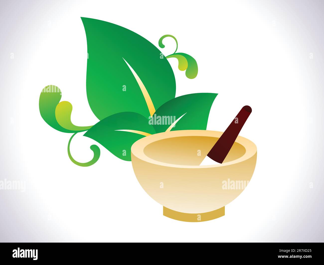 abstract herbal ayurvedic element vector illustration Stock Vector ...