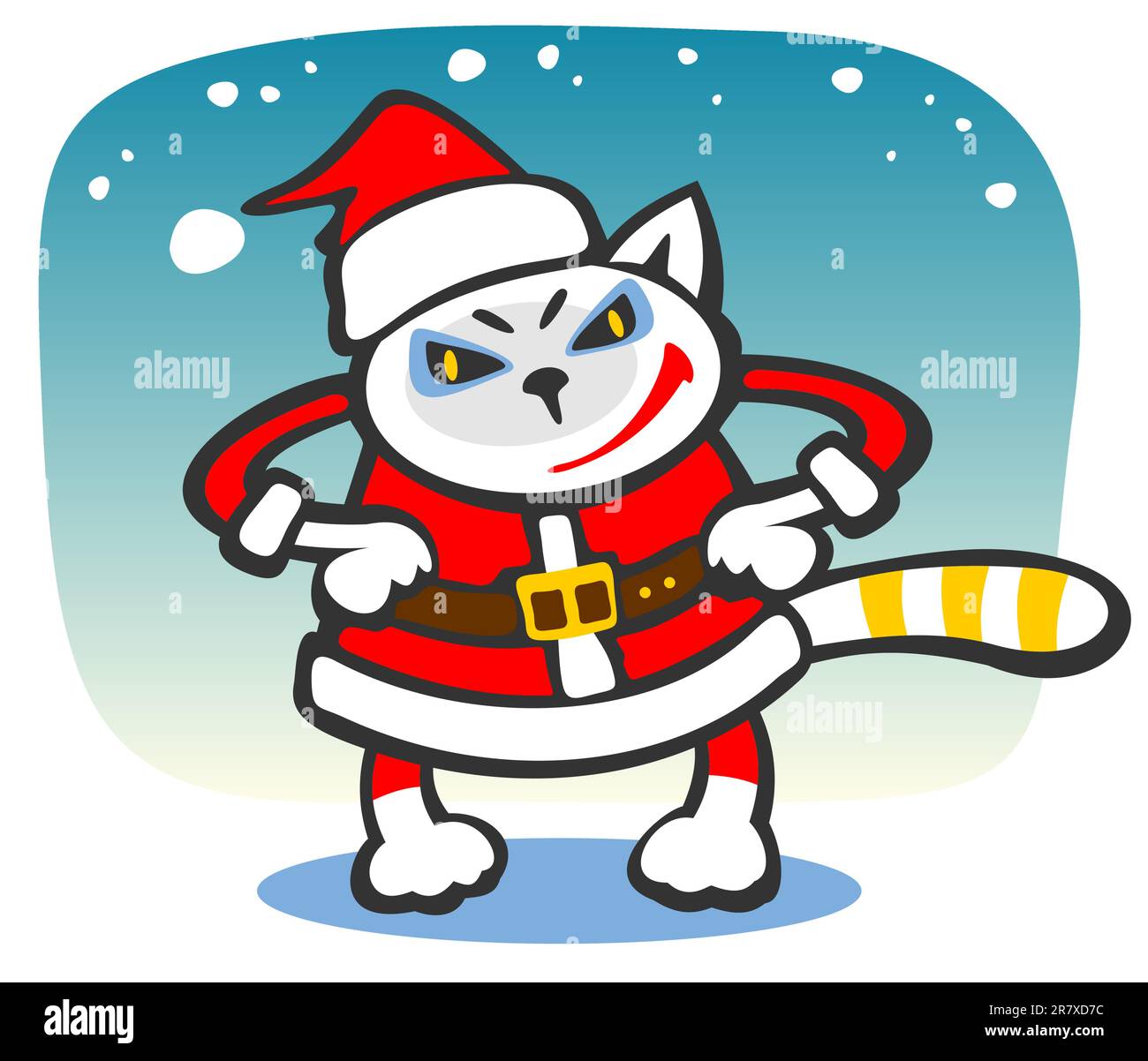 Angry santa cat Stock Vector Images - Alamy