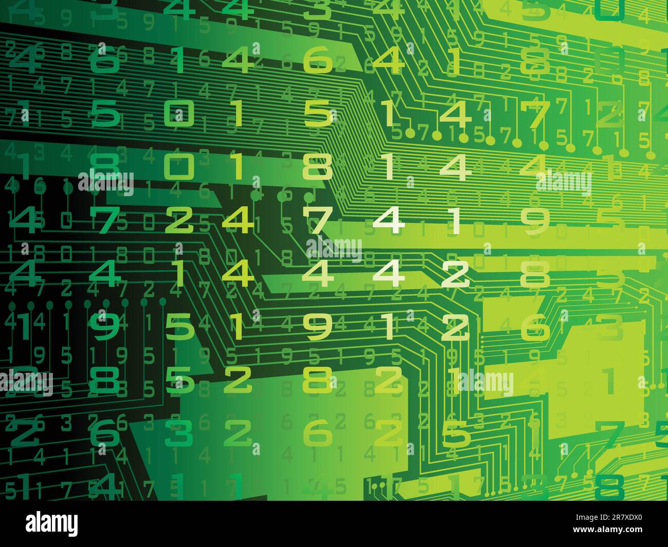 abstract green digital background design vector illustration Stock ...