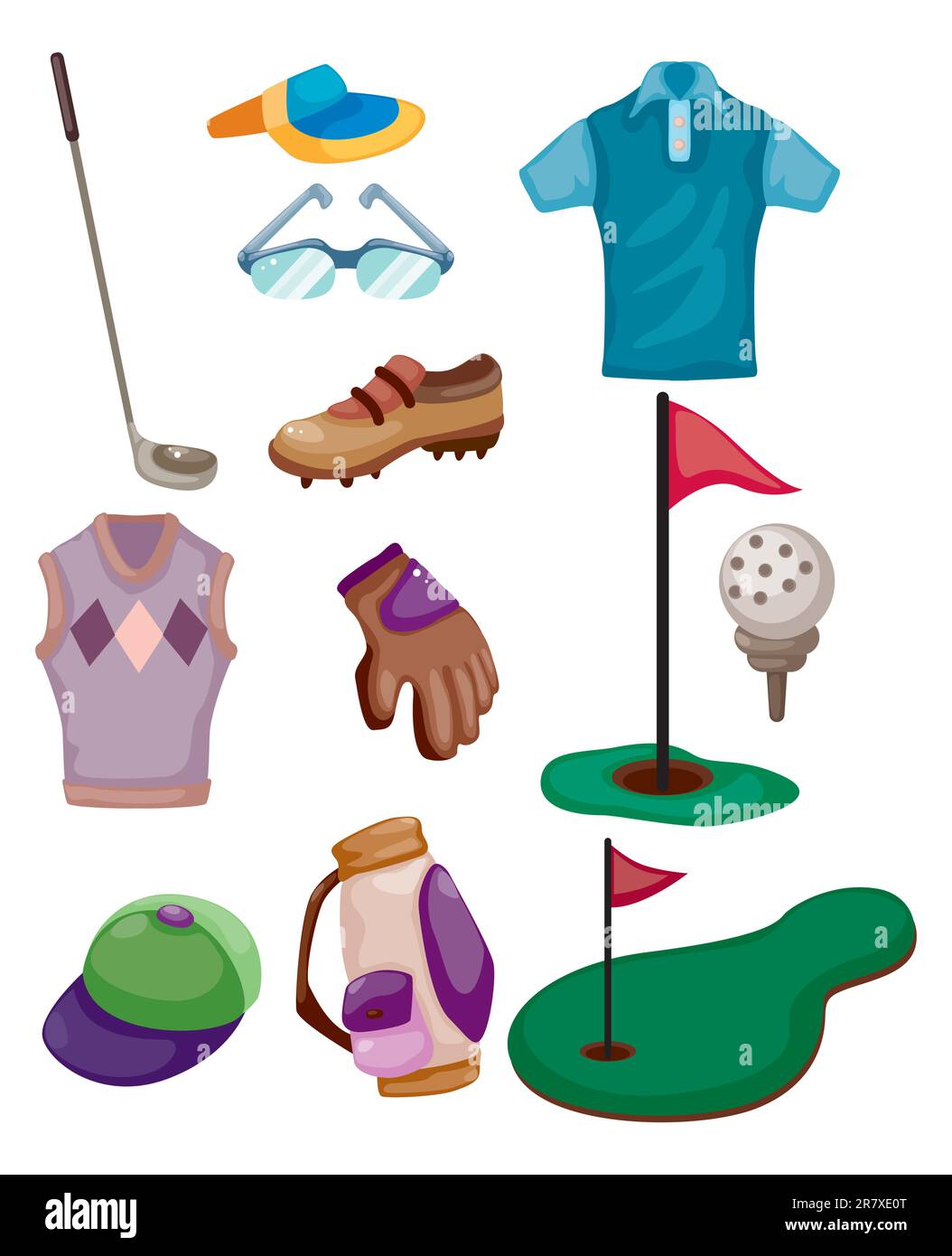 cartoon golf icon Stock Vector Image & Art - Alamy