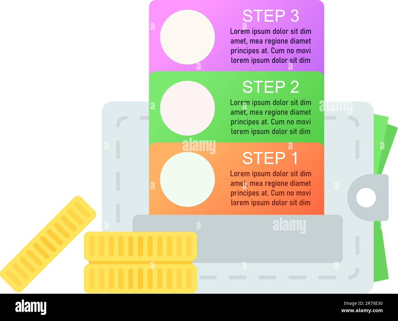 Financial literacy infographic chart design template Stock Vector Image ...