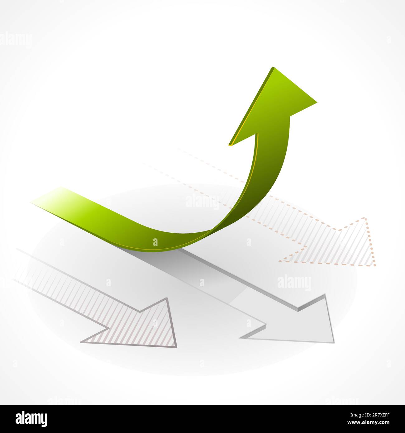 Vector illustration of Arrows in Onwards and Upwards direction Stock ...