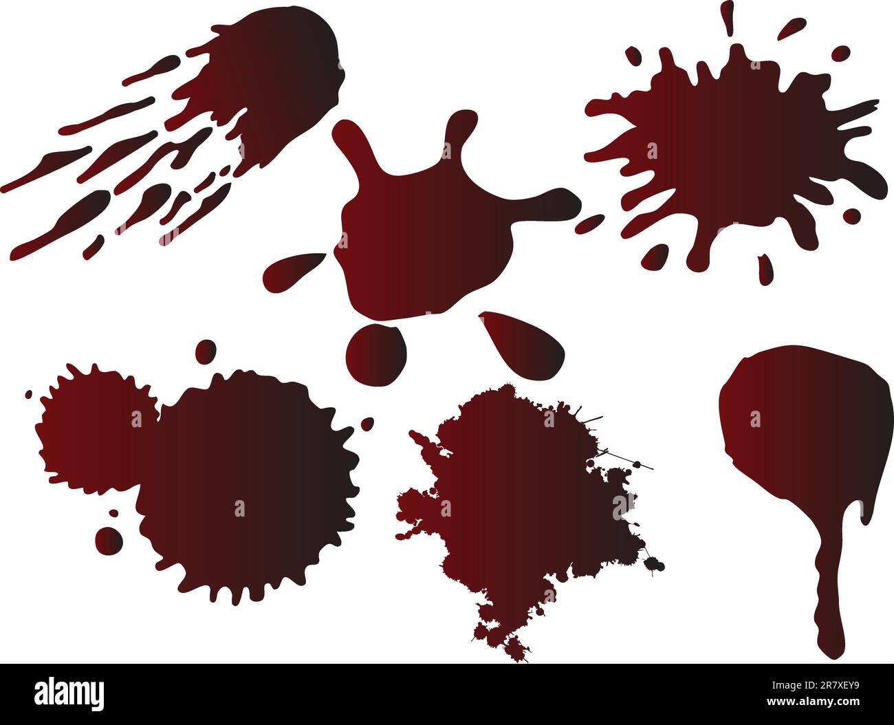 vector blot blood set Stock Vector Image & Art - Alamy