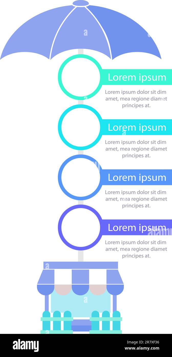 Convenience shop infographic chart design template Stock Vector Image ...