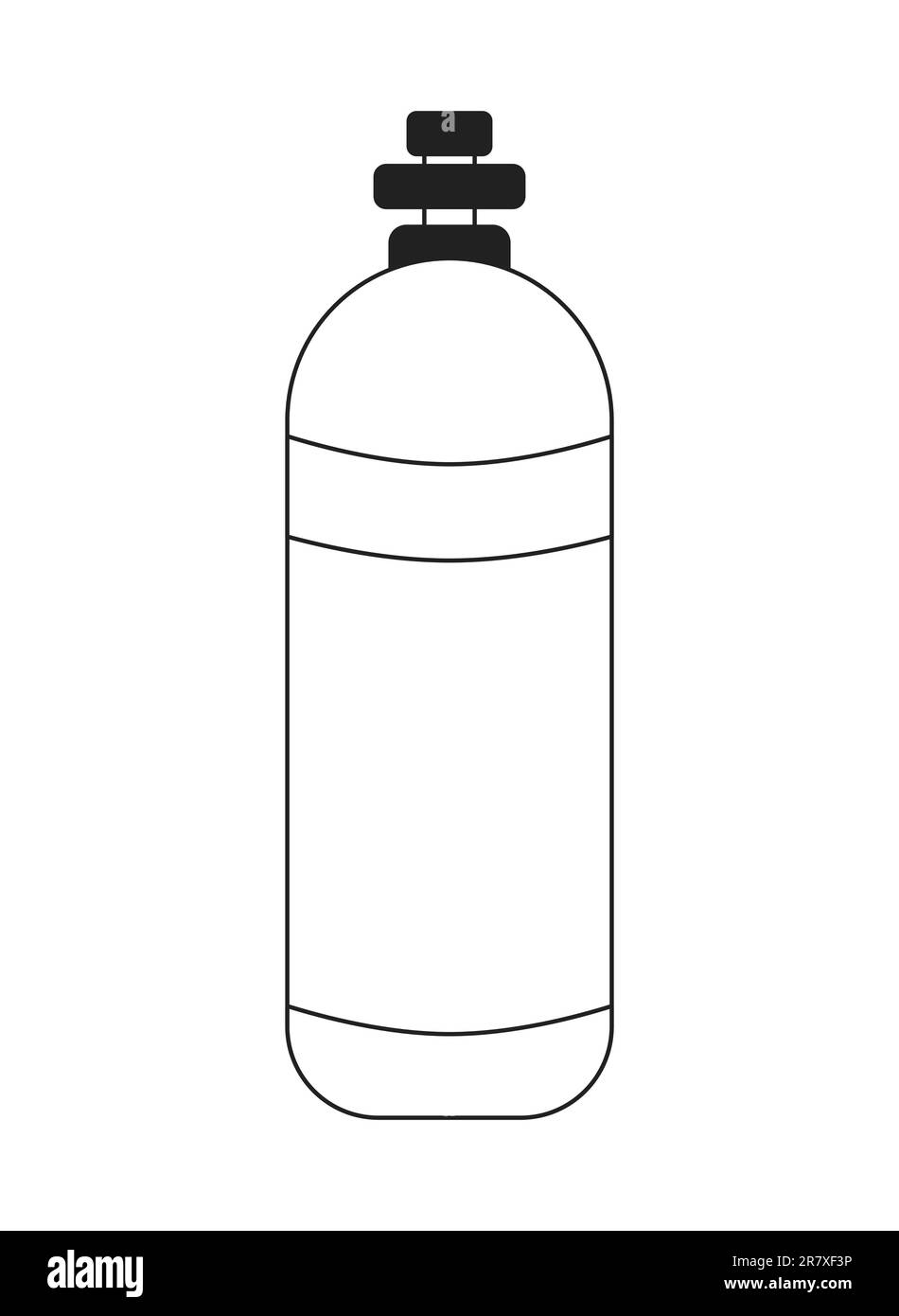 Oxygen tank monochrome flat vector object Stock Vector Image & Art - Alamy