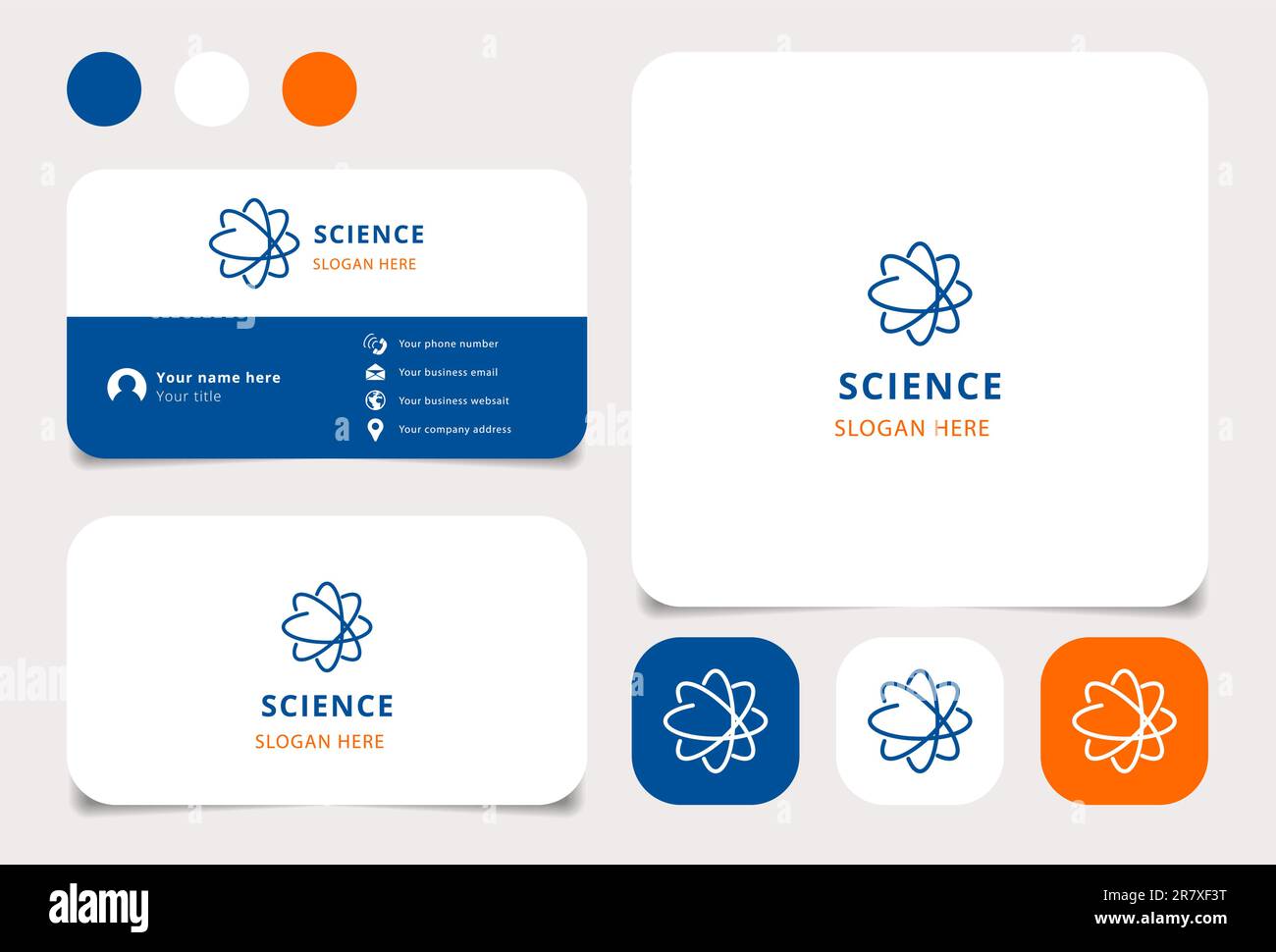 Science logo design with editable slogan. Branding book and business ...