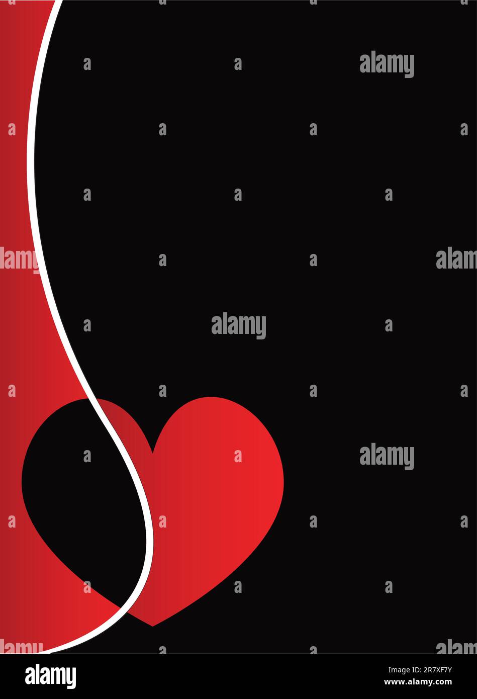 Romantic background painted hearts Stock Vector Images - Alamy