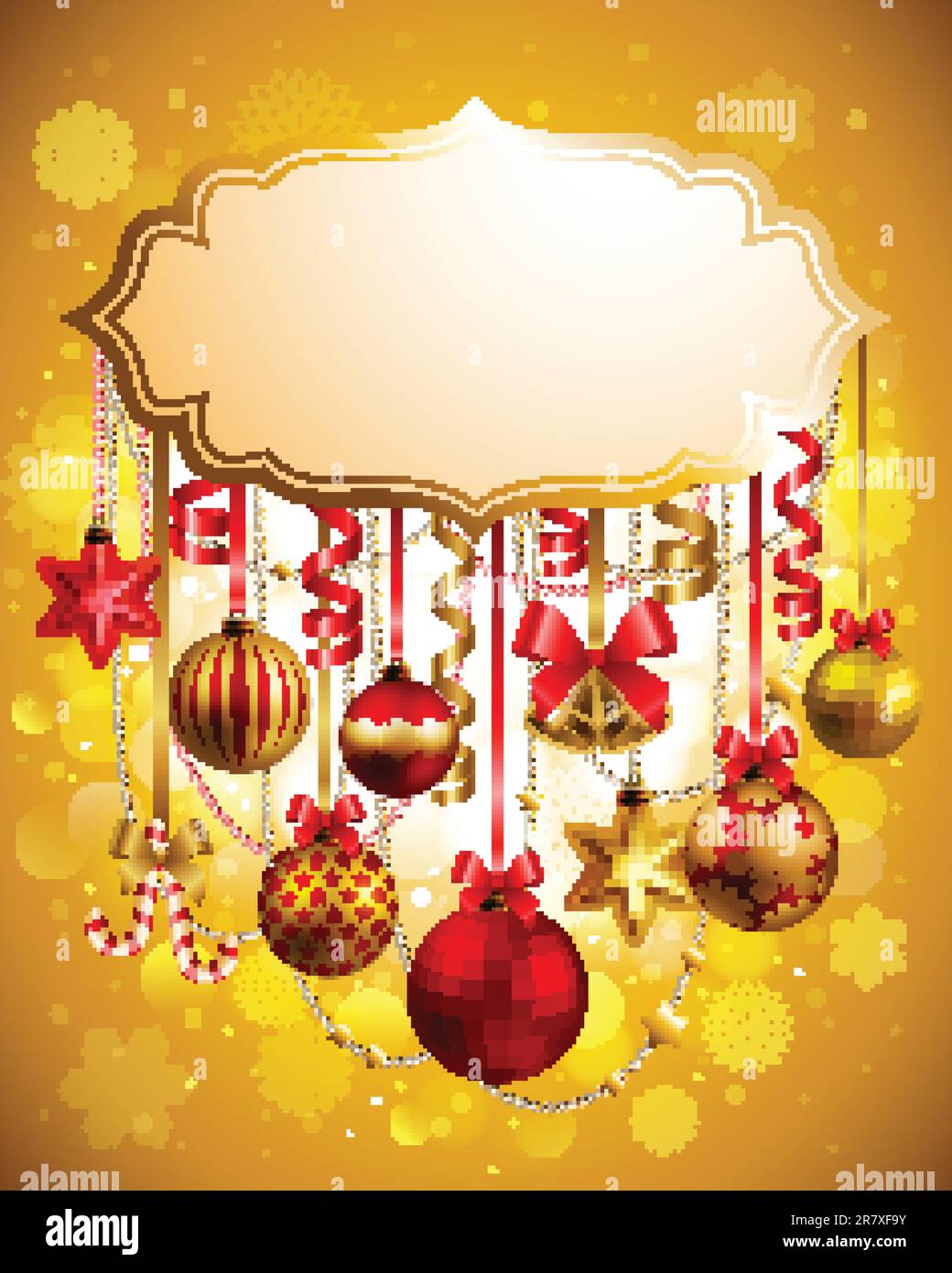 Beautiful christmas background with place for text. Vector illustration ...