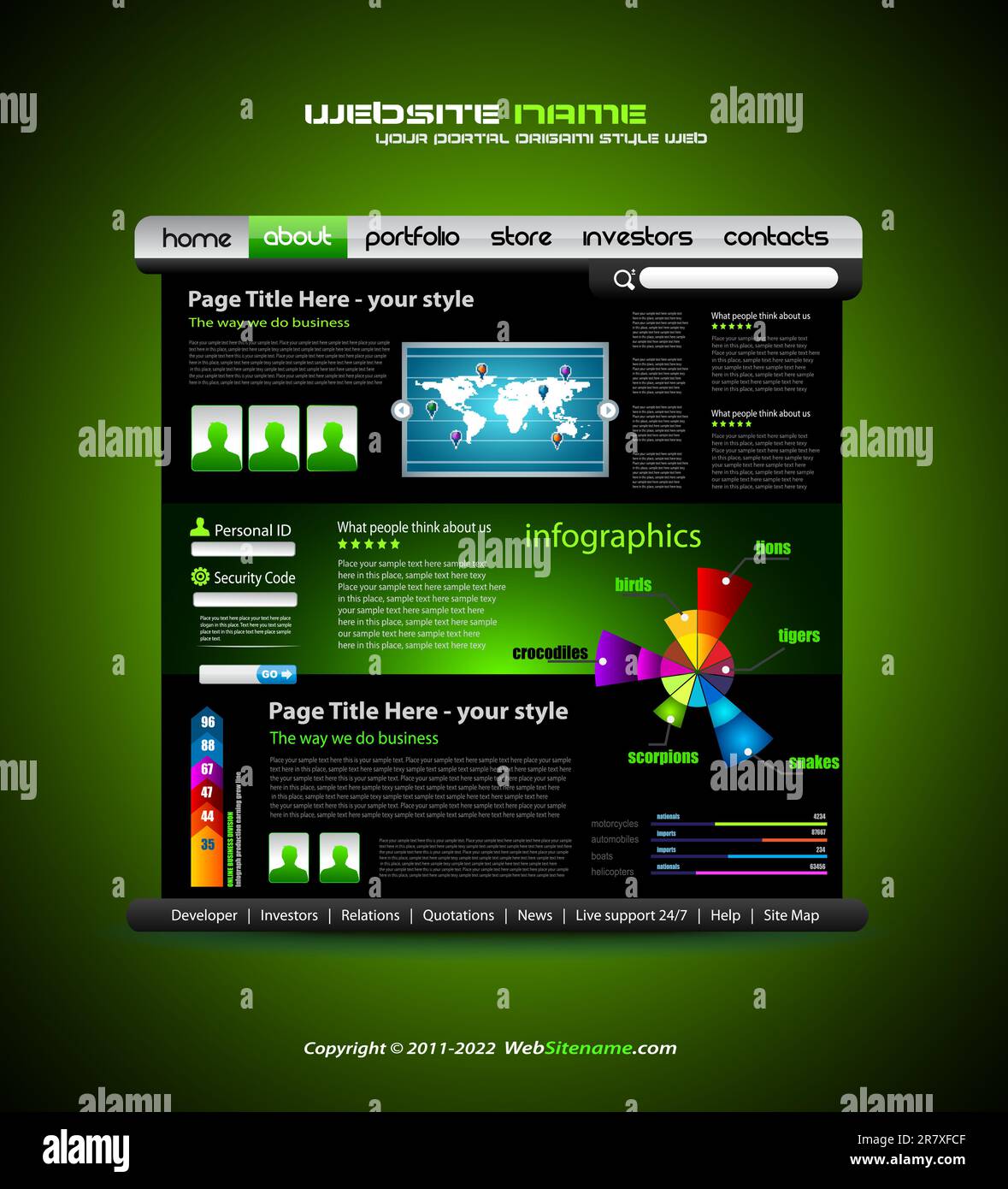 Complex Origami Website - Elegant Design for Business Presentations ...