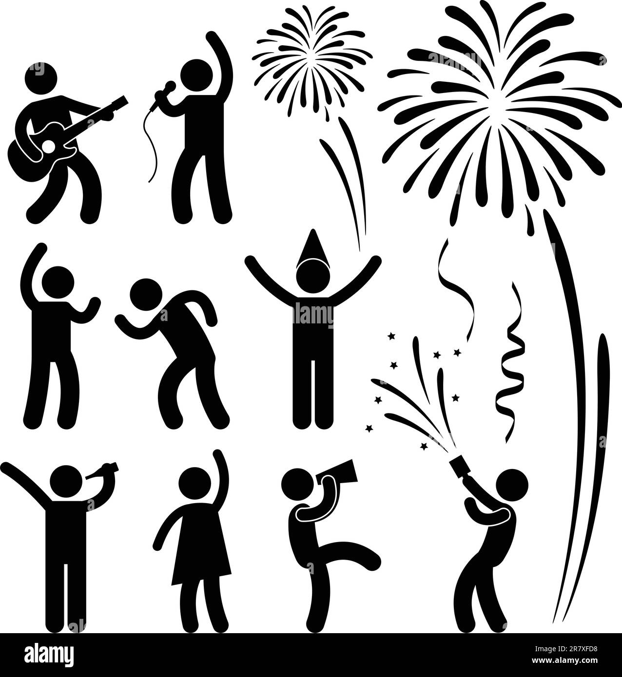 A set of pictogram representing friend hi-res stock photography and ...