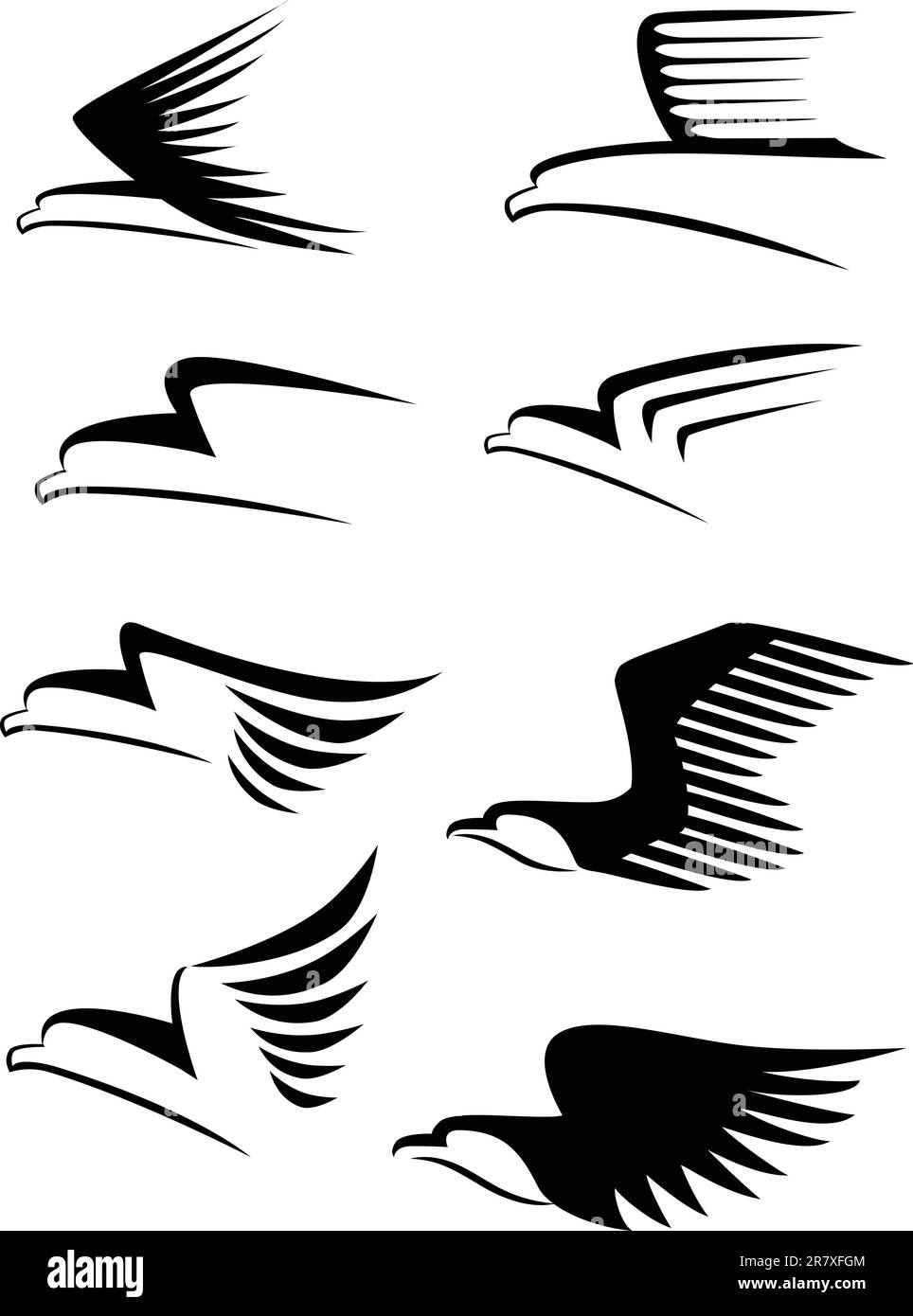 Vector Illustration Of Eagle Symbol Stock Vector Image & Art - Alamy