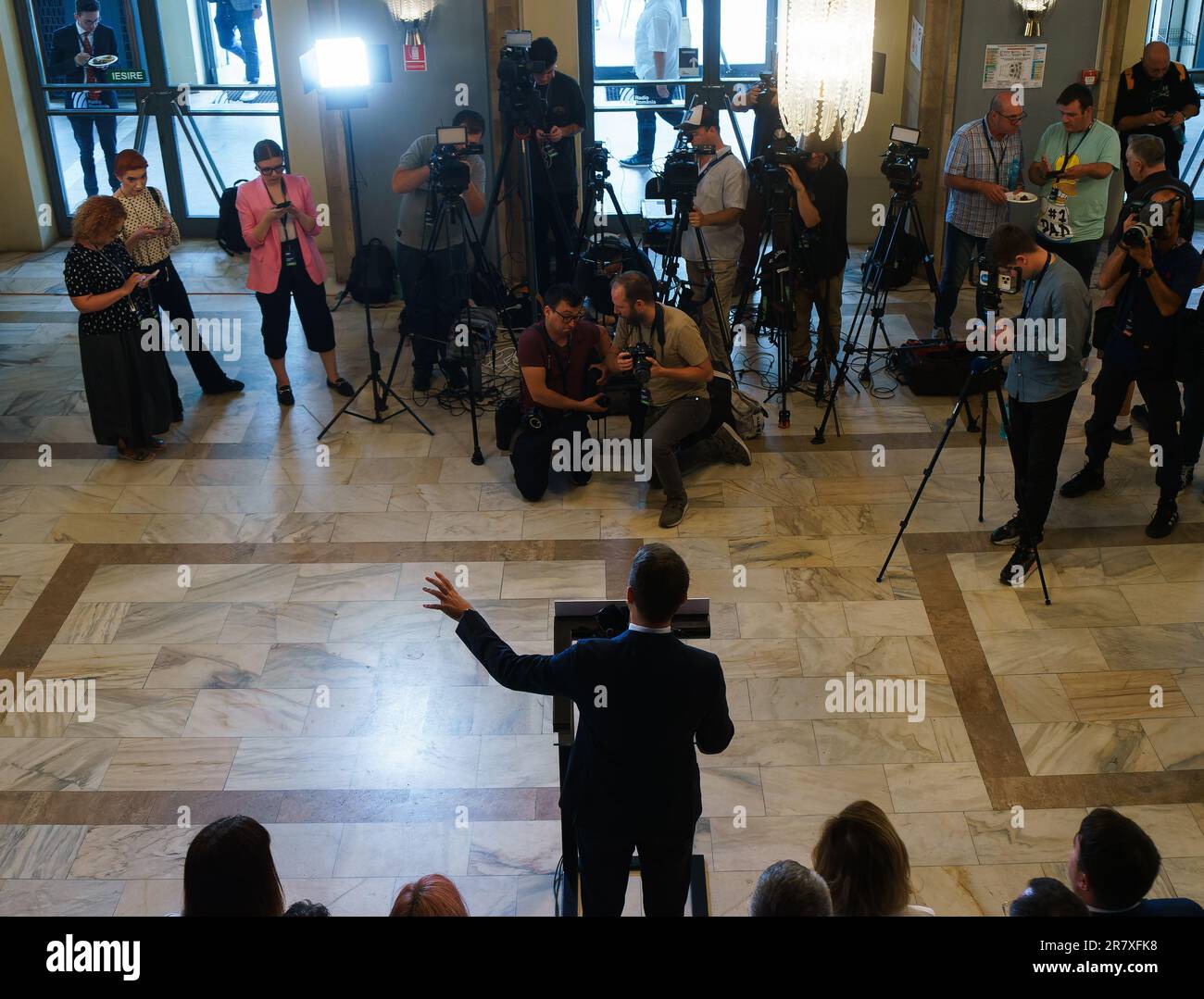 Bucharest, Romania. 17th June, 2023: Catalin Drula, the president of ...