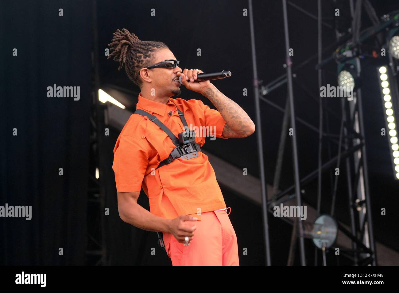 Richard Rawson, known by his stage name Fazer, performing live on stage ...