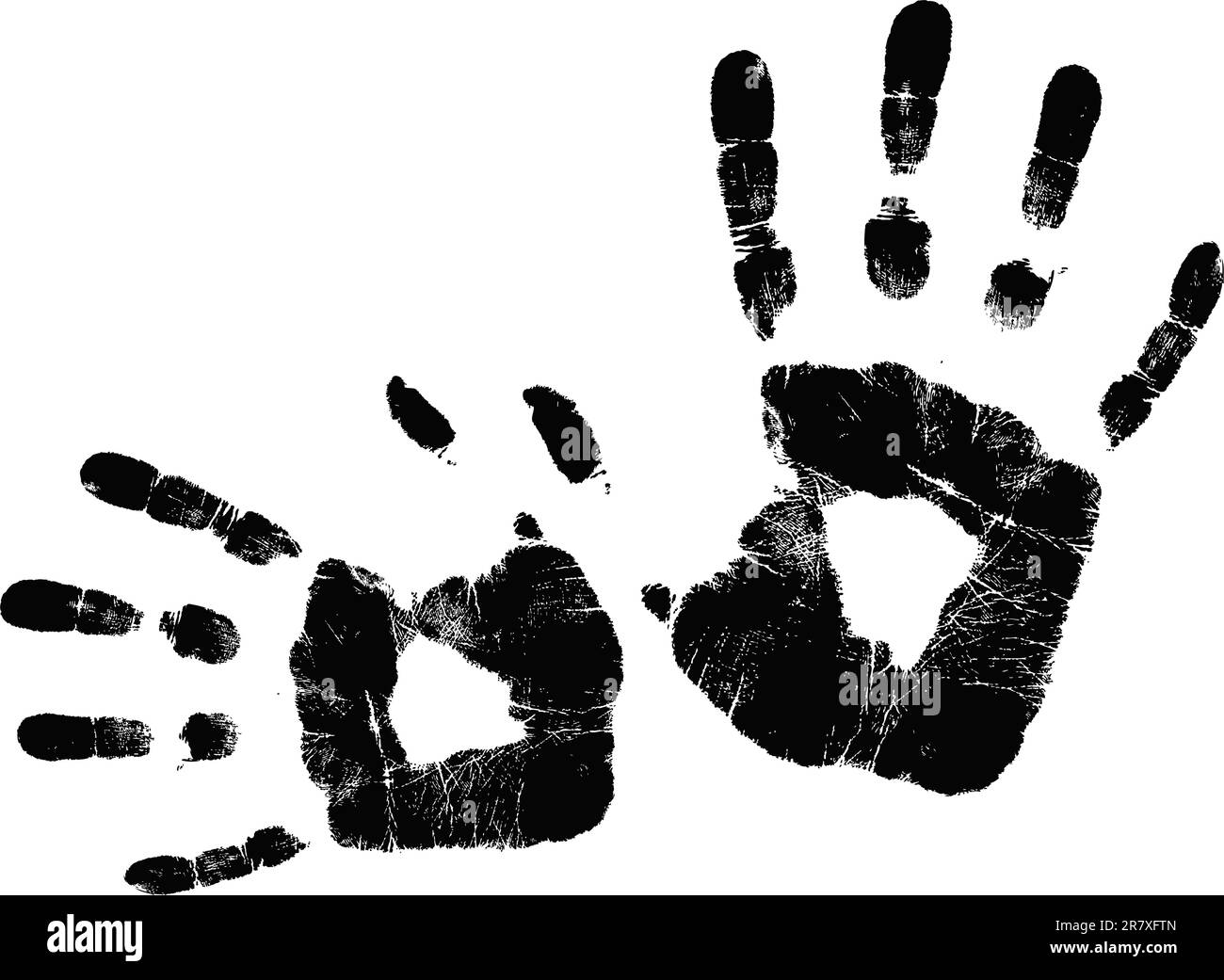 vector black handprint Stock Vector Image & Art - Alamy
