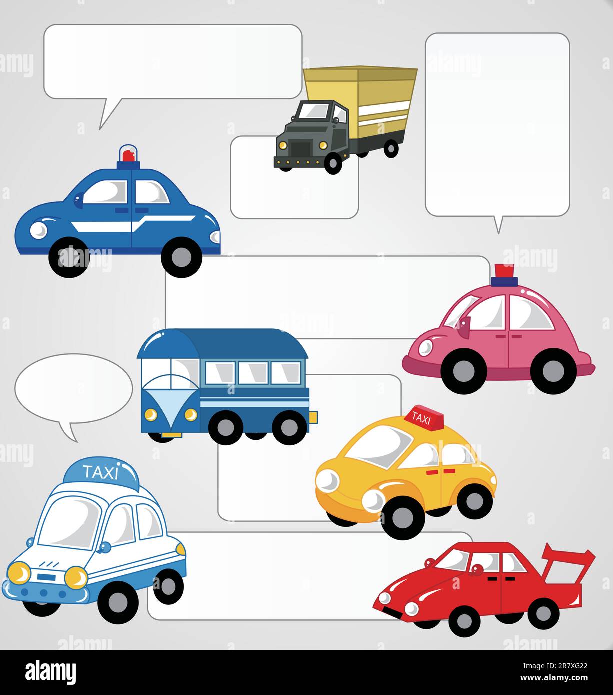 cartoon car card Stock Vector Image & Art - Alamy