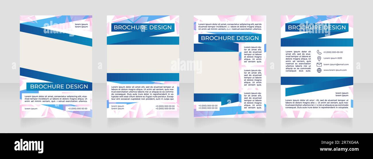 Strategic infrastructure planning blank brochure design Stock Vector ...