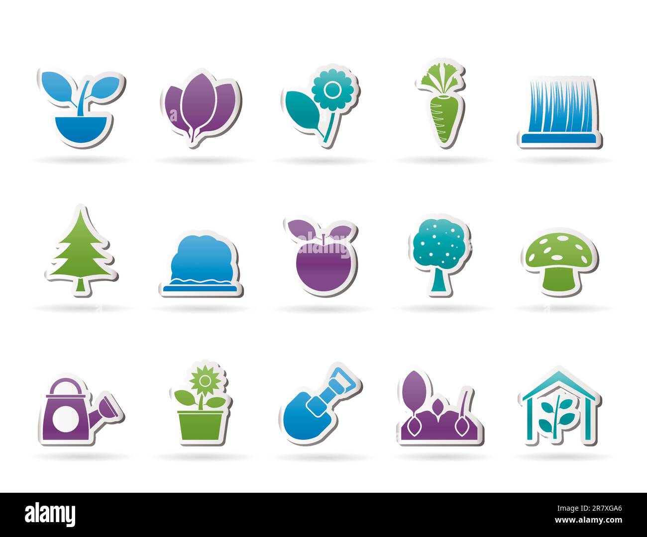 Soil and carrot plants Stock Vector Images - Alamy