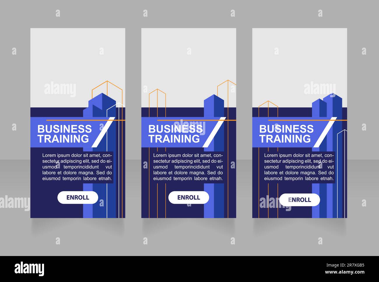 Business education for professionals web banner design template Stock ...