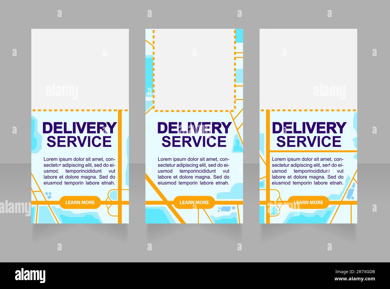 Grocery delivery web banner design template Stock Vector Image & Art ...